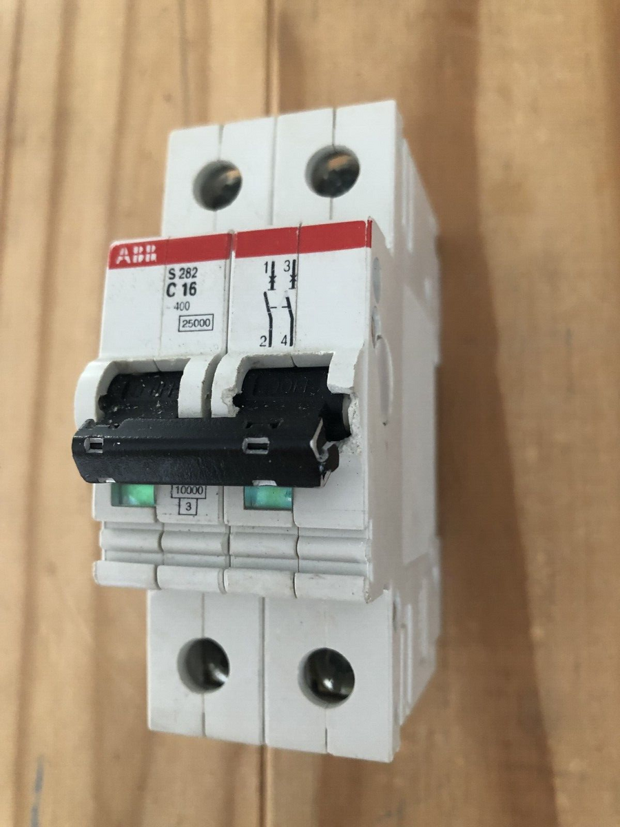 ABB 16A S282 mcb C16 TYPE C 400V 2 POLE MCB – PRO BREAKERS