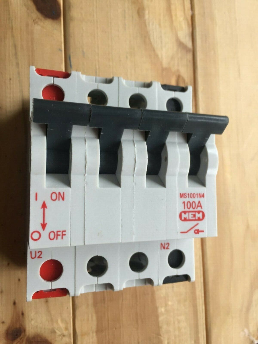 MEM EATON BILL 100A Main Switch 2 DOUBLE Pole Memshield 2 Delta MS1001 – PRO BREAKERS