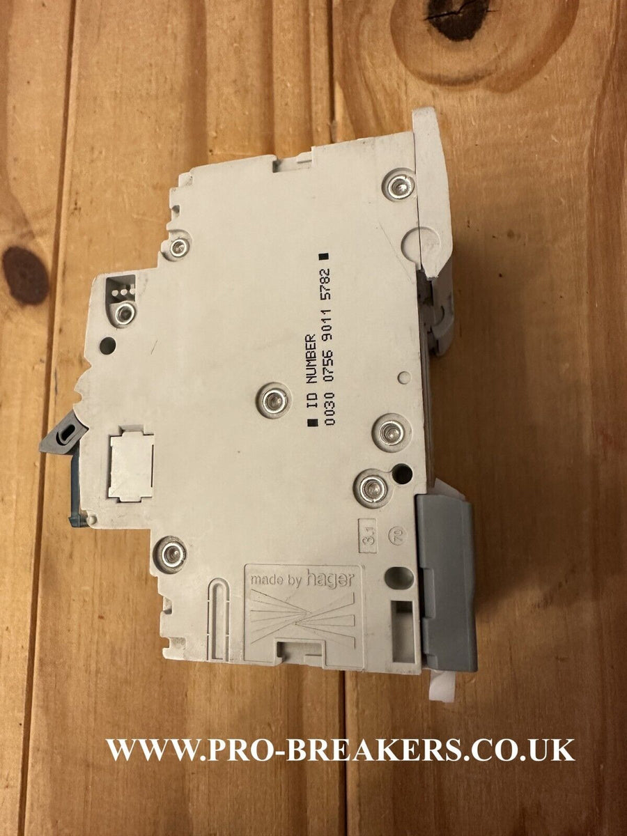 Hager MCB 63 Amp Triple Pole 3 Phase Circuit Breaker Type B 63A NBN363 – PRO BREAKERS