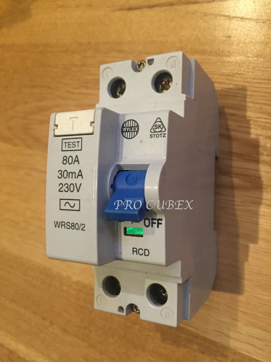 WYLEX 80A 30MA RCD WRS80/2 2 POLE RCCB – PRO BREAKERS
