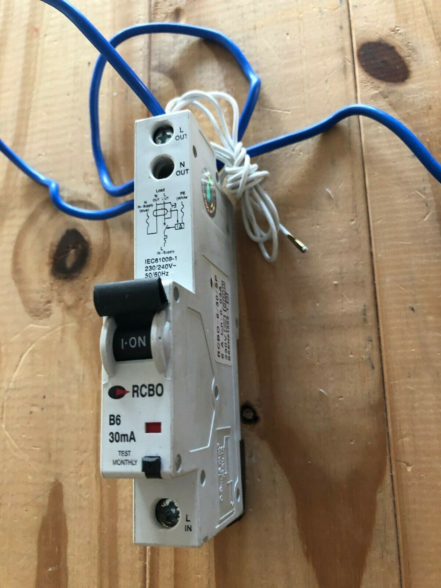 Lewden RCBO-6/30/SP B6 6A 6 Amp 30Ma RCBO 1 Pole Circuit Breaker Trip ... Lewden RCBO-6/30/SP B6 6A 6 Amp 30Ma RCBO 1 Pole Circuit Breaker Trip ...
