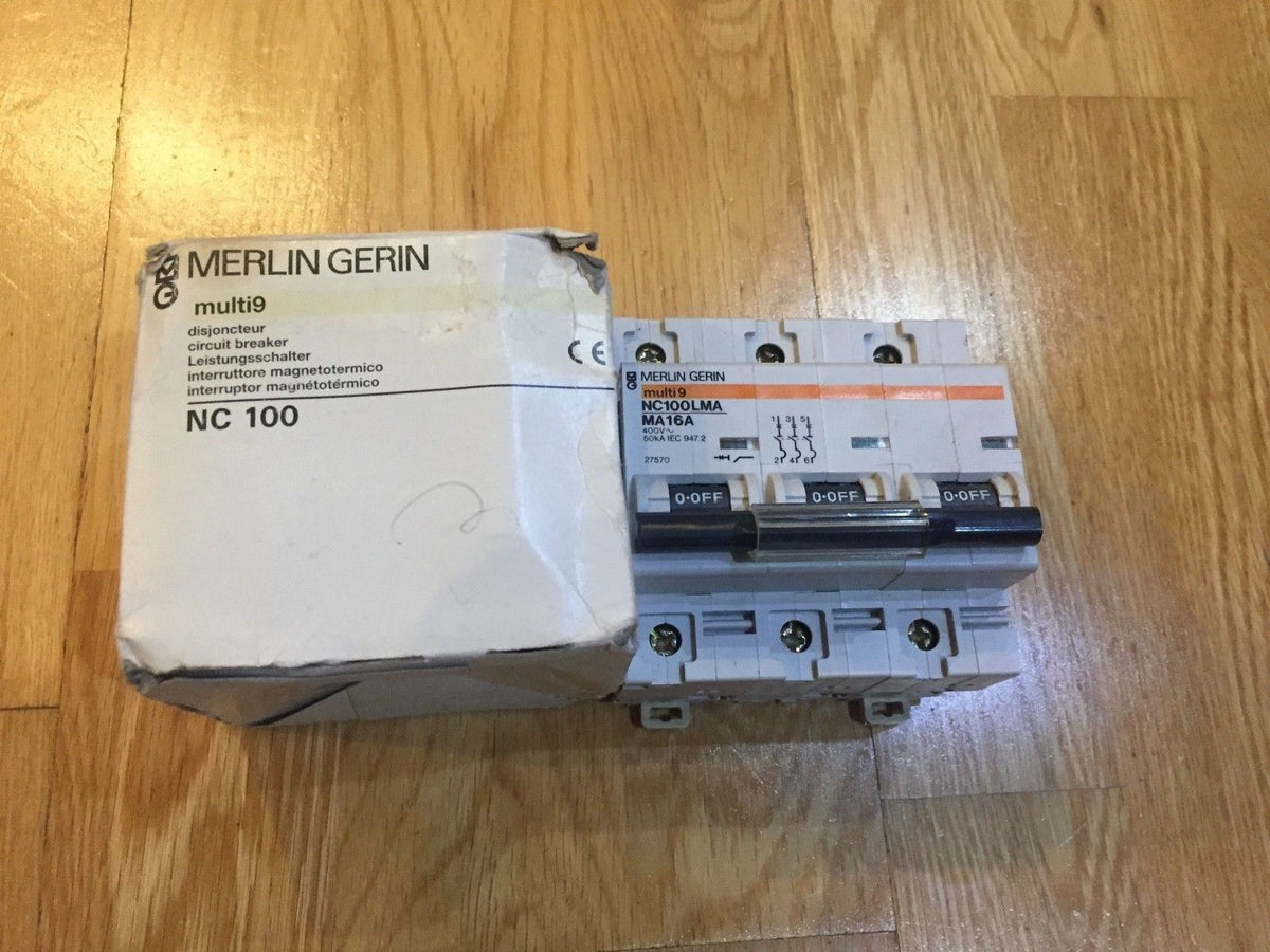 MERLIN GERIN 16A MULTI9 CNC100LMA MA16A 3 POLE MCB 27570 – PRO BREAKERS