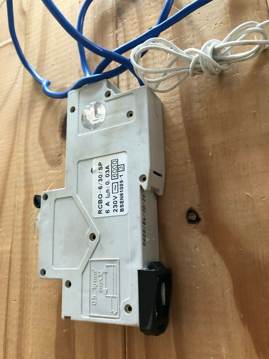 Lewden RCBO-6/30/SP B6 6A 6 Amp 30Ma RCBO 1 Pole Circuit Breaker Trip ... Lewden RCBO-6/30/SP B6 6A 6 Amp 30Ma RCBO 1 Pole Circuit Breaker Trip ...