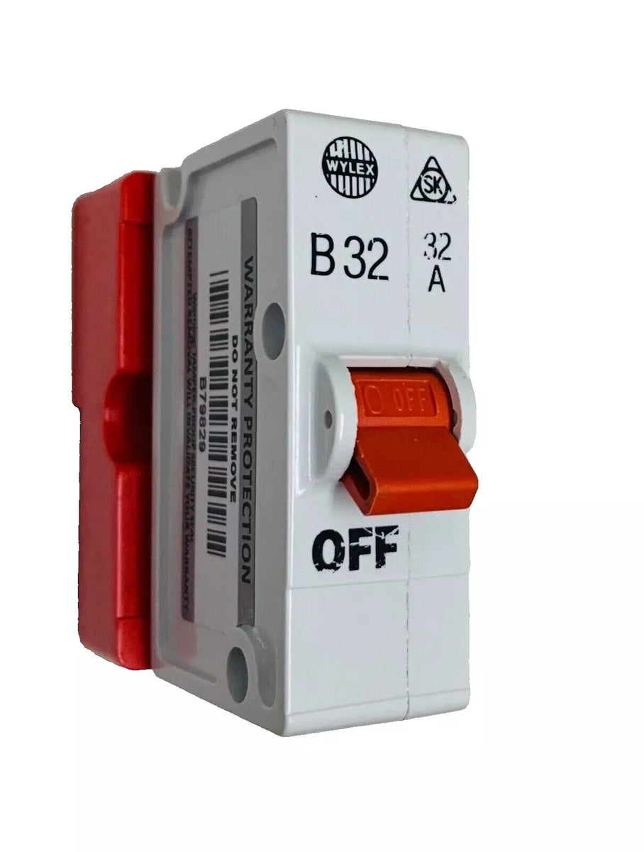 WYLEX 32 AMP CURVE B 3 KA MCB CIRCUIT BREAKER PUSH PLUG IN SK – PRO ...