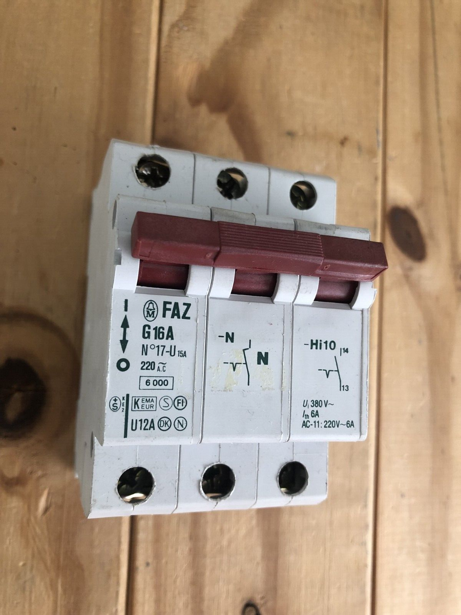 MOELLER 16A FAZ G16A 3 TRIPLE POLE 220V MCB – PRO BREAKERS