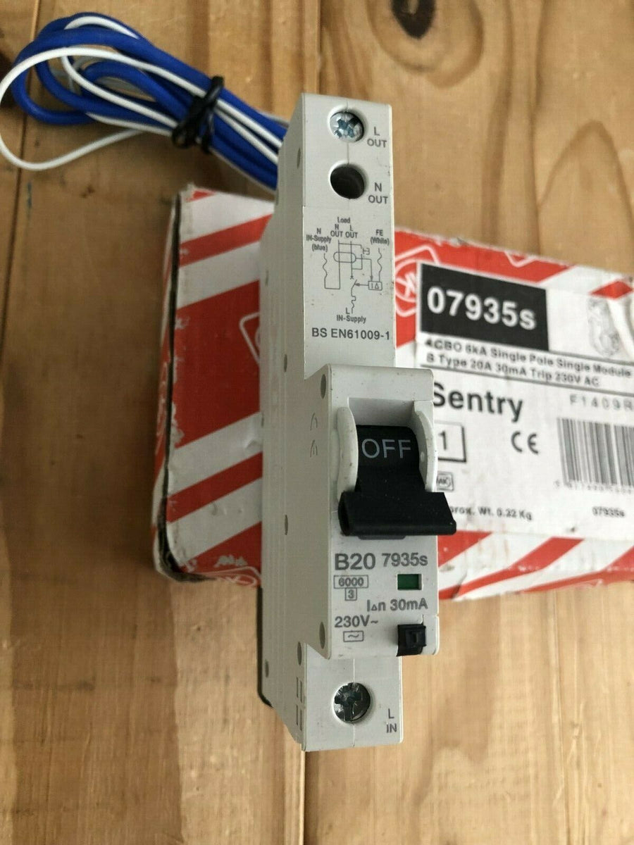 MK 20A 30MA 1 POLE 07935S RCBO 6KA 230V – PRO BREAKERS