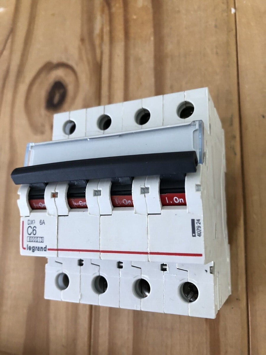 LEGRAND 6A 30MA MCB RCCB 4 POLES DX3 407924 TYPE C C6 400V – PRO BREAKERS