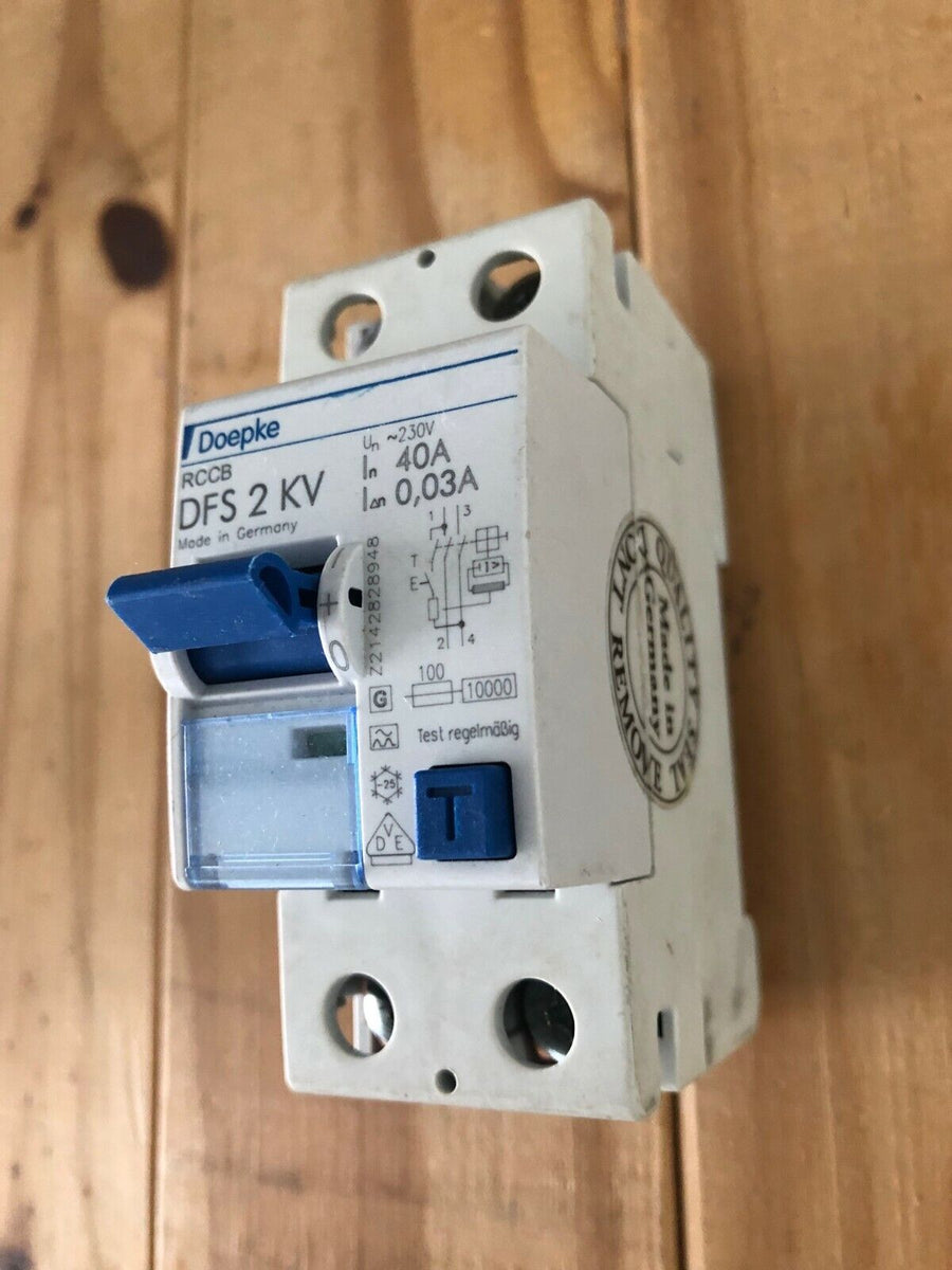 DOEPKE 40 AMP 30mA DOUBLE POLE RCCB RCD DFS2 KV 09 134 609 – PRO BREAKERS