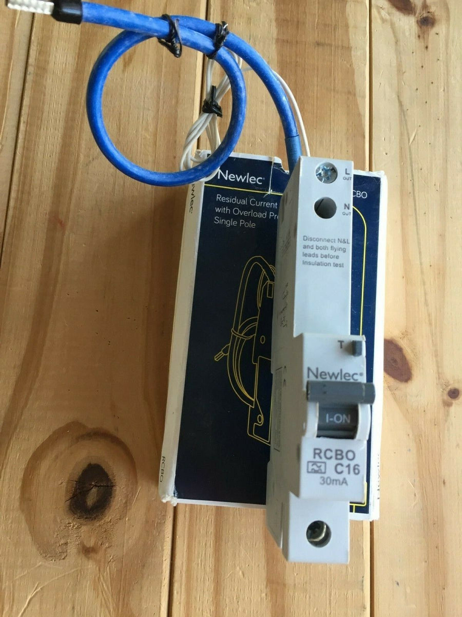 NEWLEC NLRCB1630CA - 16a 30mA Type C Single Pole RCBO C16 NEW – PRO ...