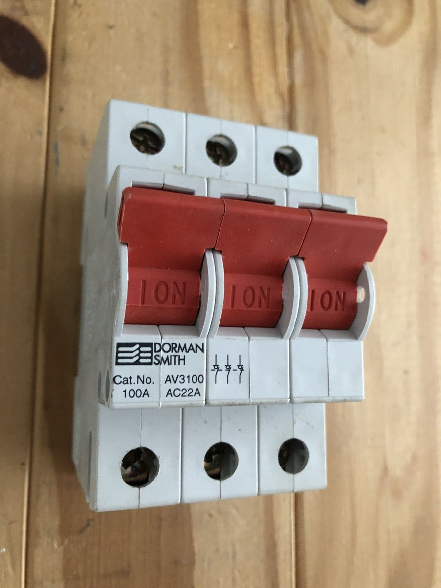 Dorman Smith AV3100 100A 3 Pole Main Switch Isolator – PRO BREAKERS