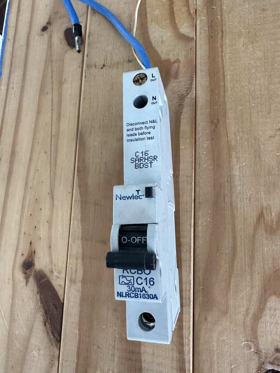 NEWLEC NLRCB1630A 16 AMP CURVE C C16 6kA 30mA RCBO TYPE C – PRO BREAKERS