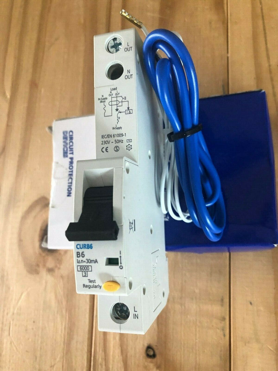 BG BRITISH GENERAL 6 AMP TYPE B 6kA 30mA RCBO CURB6-02 – PRO BREAKERS