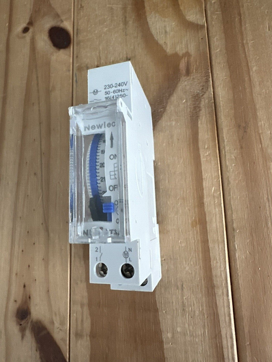 Newlec NLCUT3A 16A 50-60HZ 24 Hour Single Channel Analogue Timeswitch ...