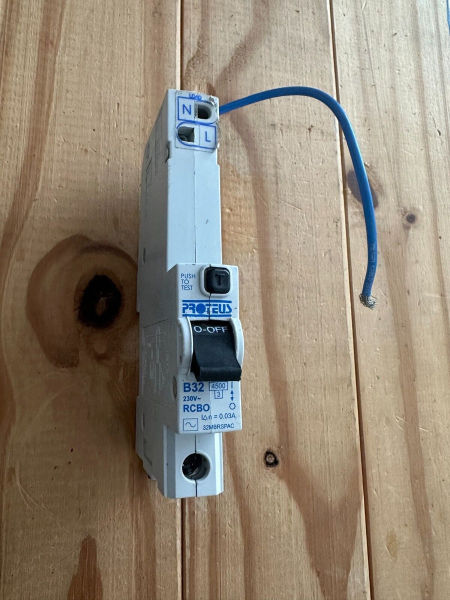 PROTEUS 32A 30MA 32 Amp B Curve 4.5kA Compact RCBO 32MBRSPAC 230V – PRO ...