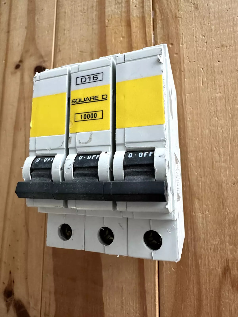 Square D QOE D16 QO316ED10 Triple Pole MCB 16Amp Type D Circuit Breake ...