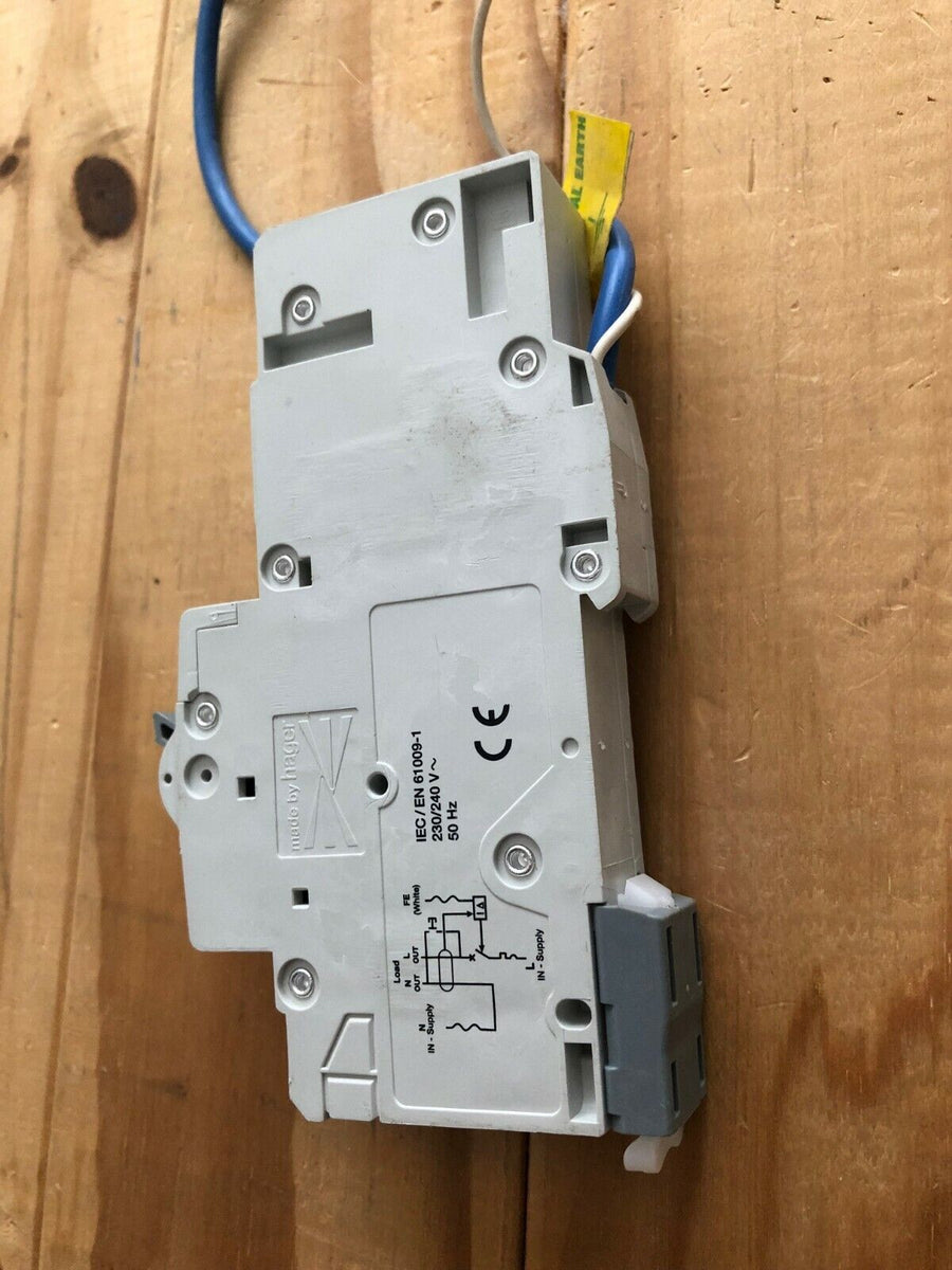 Hager ADN116 B16 16A 16 Amp 30mA RCBO Circuit Breaker Type B – PRO BREAKERS