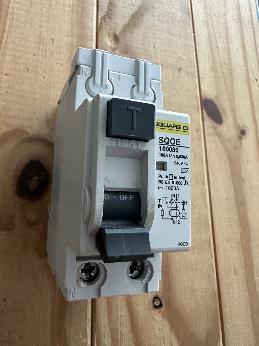 Square D SQOE100030 100amp 30ma RCD RCCB 2 POLE 240V – PRO BREAKERS