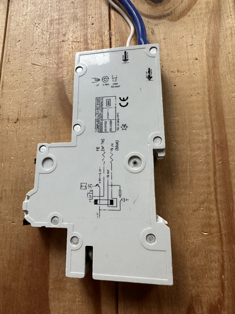 WYLEX NHXSBS1C50 50A 30MA TYPE C 10kA RCBO 1 POLE C50 – PRO BREAKERS