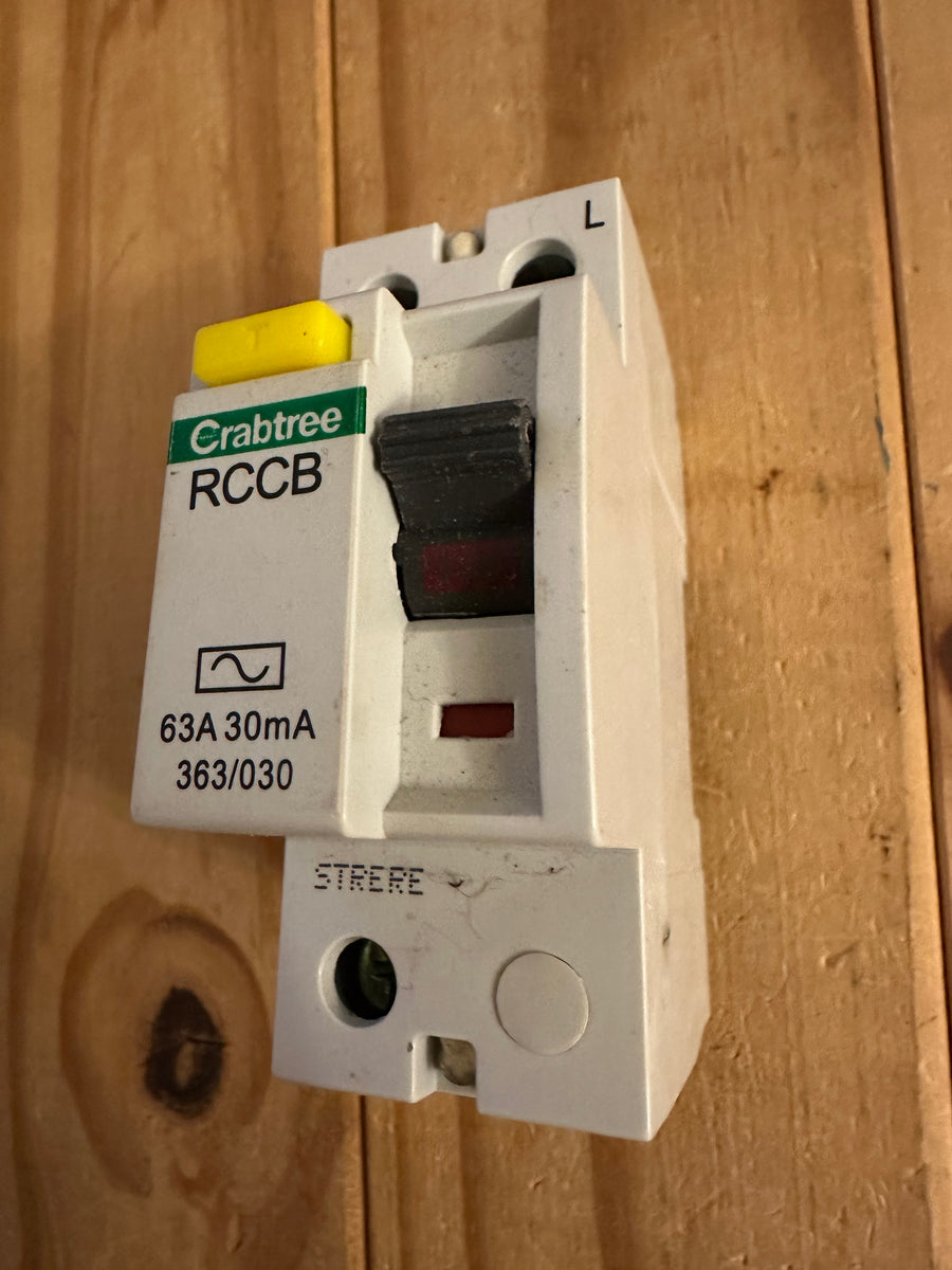 CRABTREE 363/030 63 AMP 30mA DOUBLE POLE RCCB RCD TYPE AC STARBREAKER ...