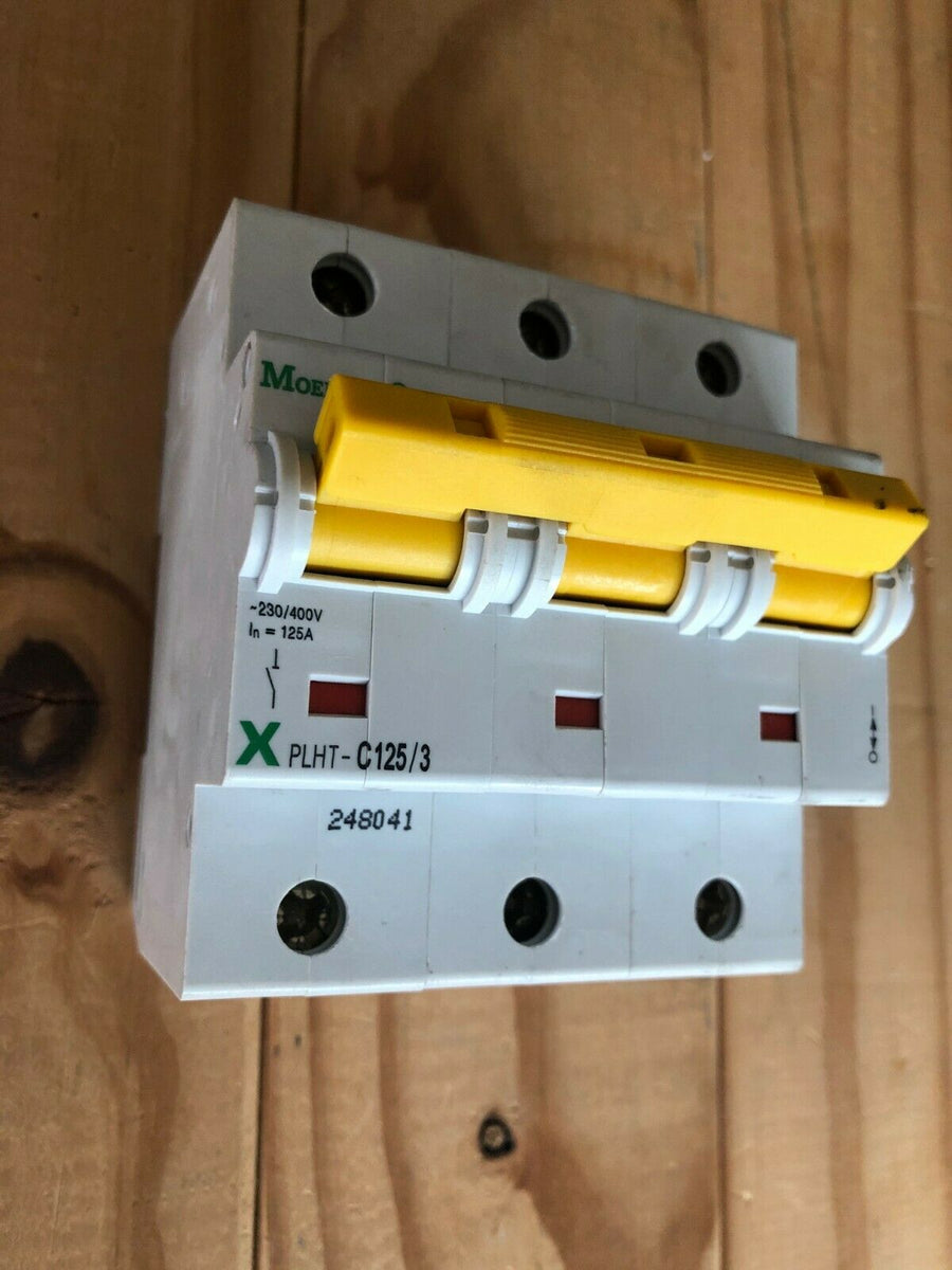 MOELLER EATON MEMSHIELD3 125A PLHT-C125/3 3 POLE MCB BREAKER 230/400V ...