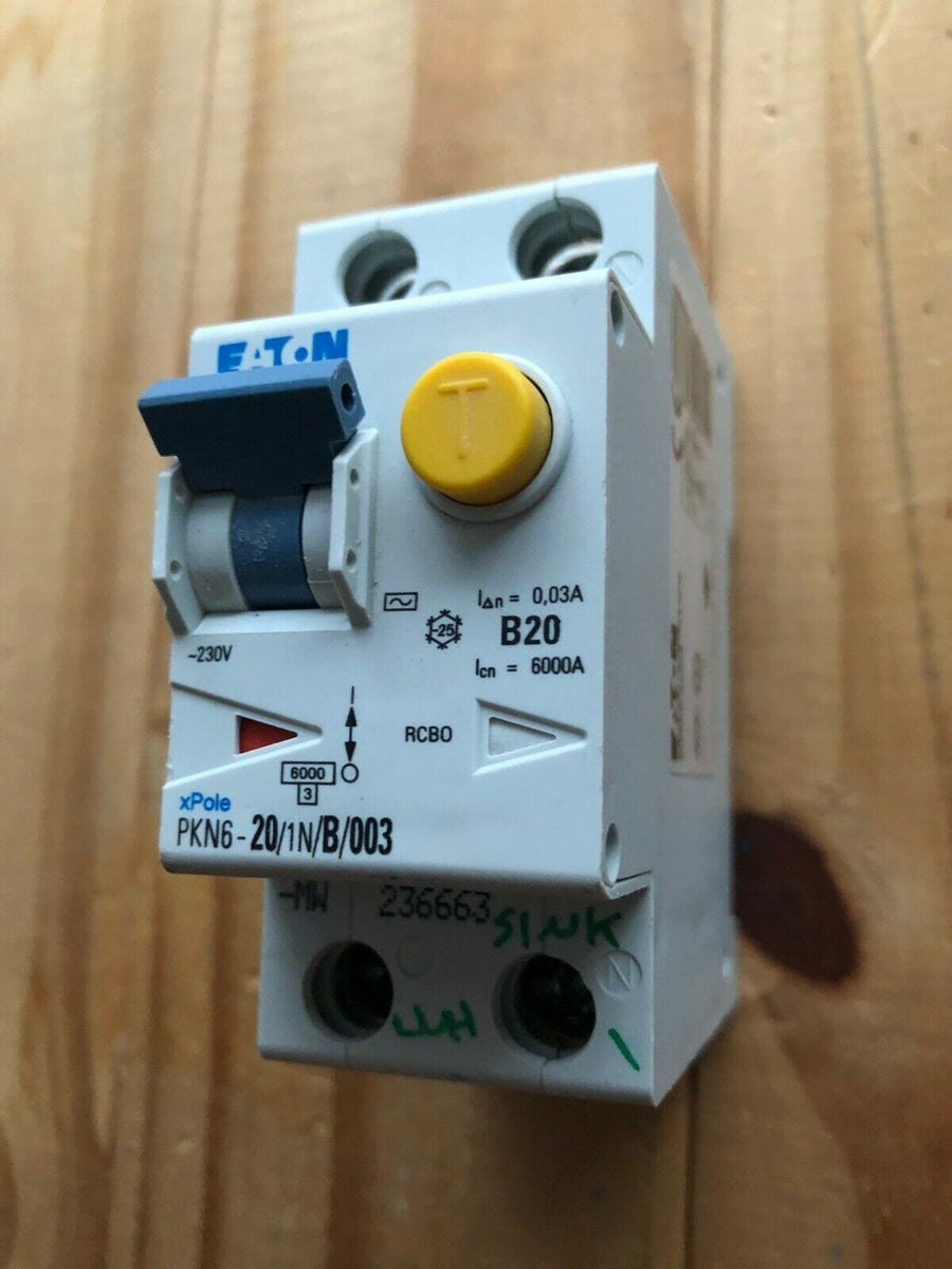 EATON XPOLE 20A 30MA PKN6-20/1N/B/003 2 POLE RCD RCCB TYPE B B20 – PRO BREAKERS