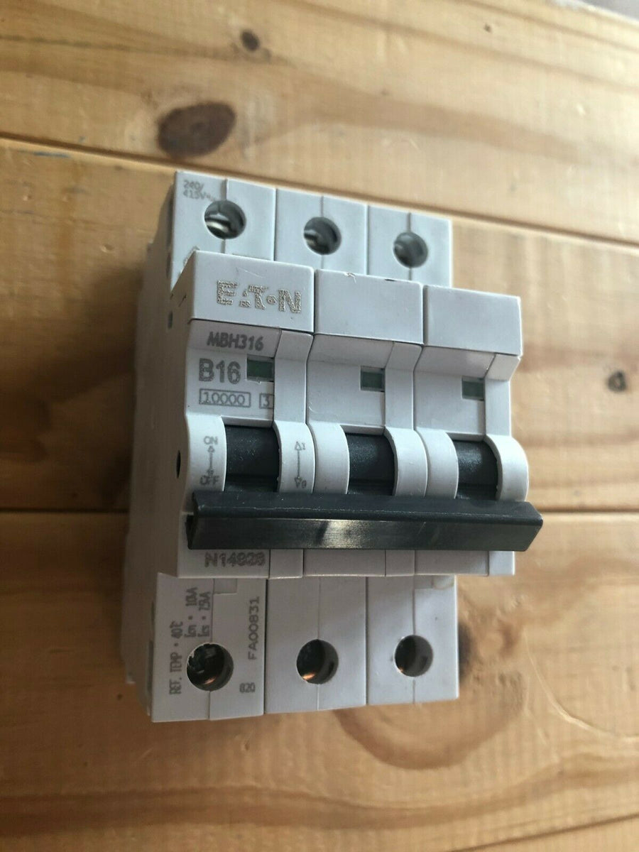EATON MEM BILL 16A MBH316 B16 3 POLE MCB TYPE B – PRO BREAKERS