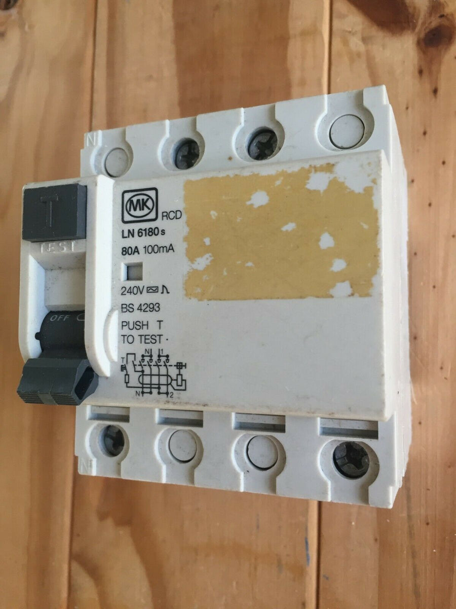 MK SENTRY LN6180s 80 AMP 100mA DP RCD 80A BS4293 RCCB RCCD CIRCUIT BRE – PRO BREAKERS