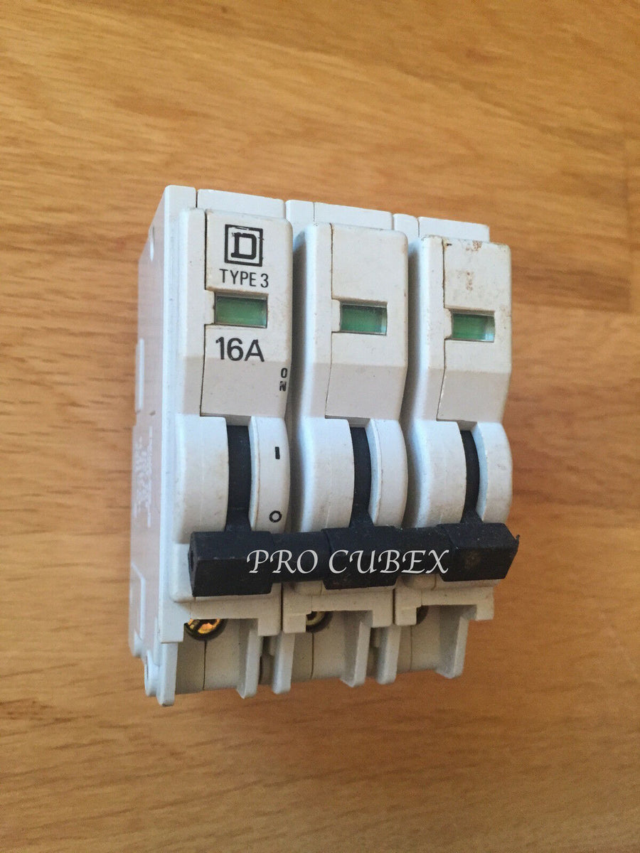 SQUARE D 16A 30MA M9 3 POLE TYPE 3 QOE MCB – PRO BREAKERS