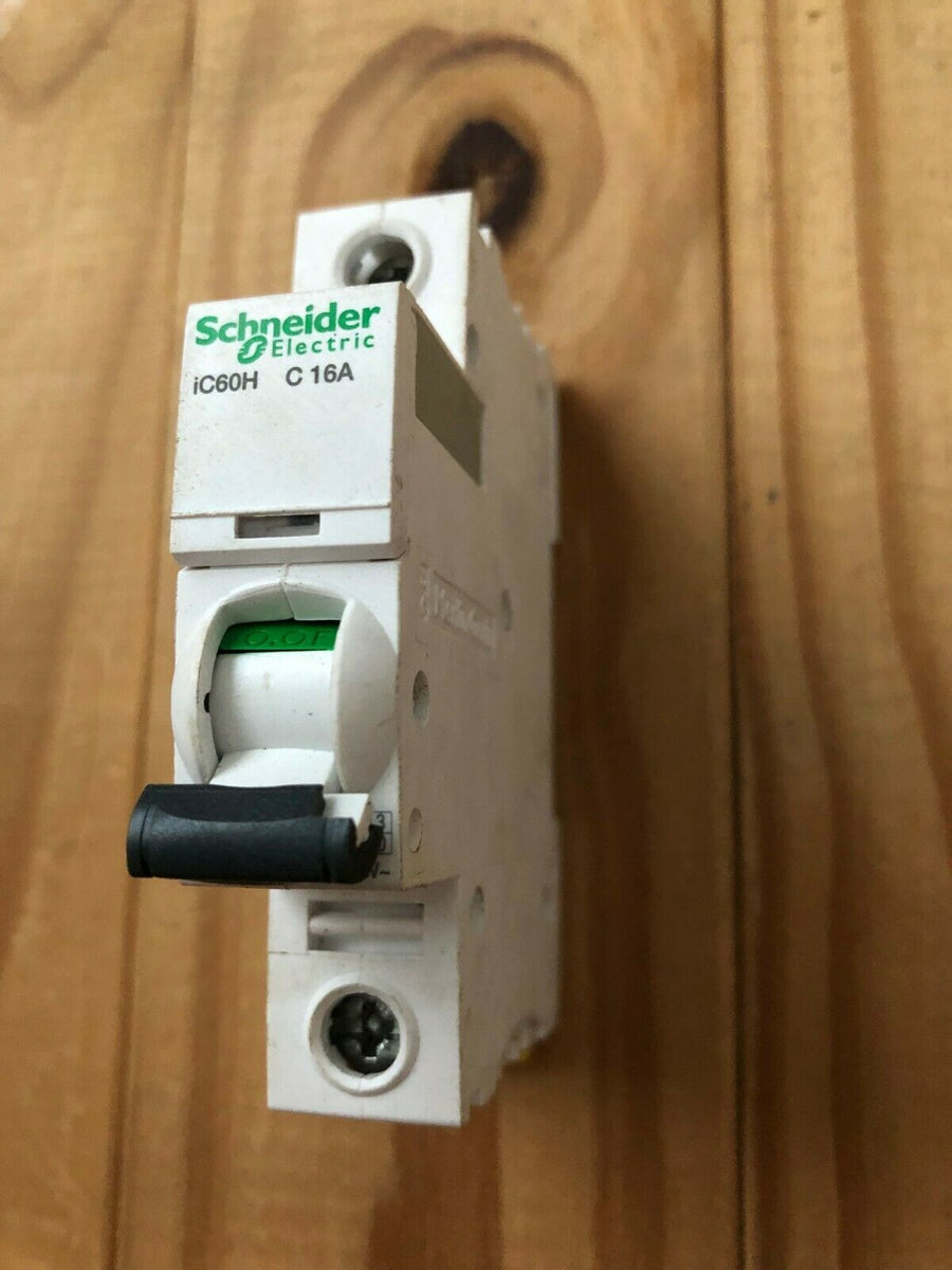 SCHNEIDER 16 AMP TYPE C 10kA MCB CIRCUIT BREAKER A9F54116 IC60H – PRO ...