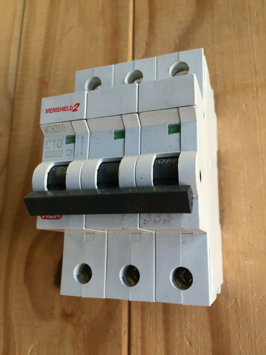 eaton mem bill 10a mch310 3 pole type c c10 mcb memshield2 – PRO BREAKERS