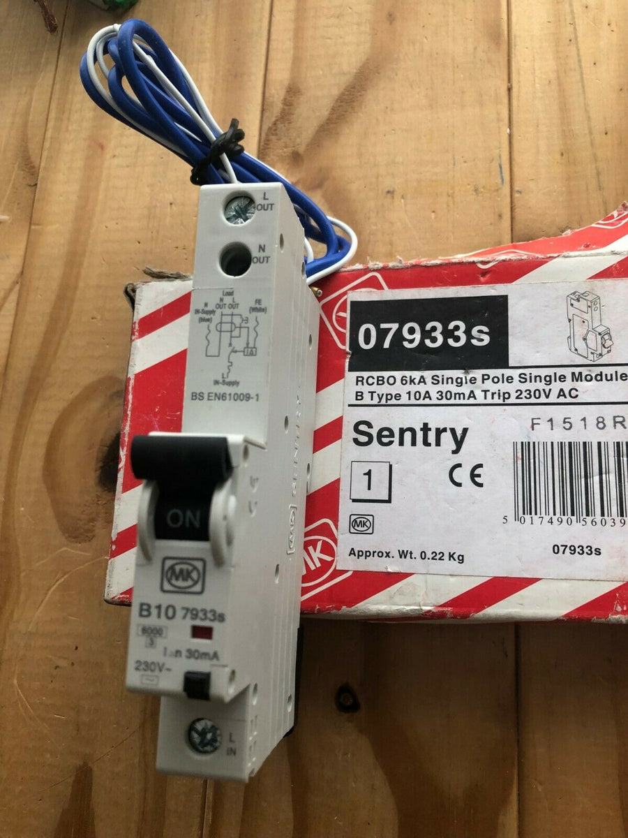 MK SENTRY 10A 30MA 07933S 6KA RCBO 230V 1 SINGLE POLE – PRO BREAKERS