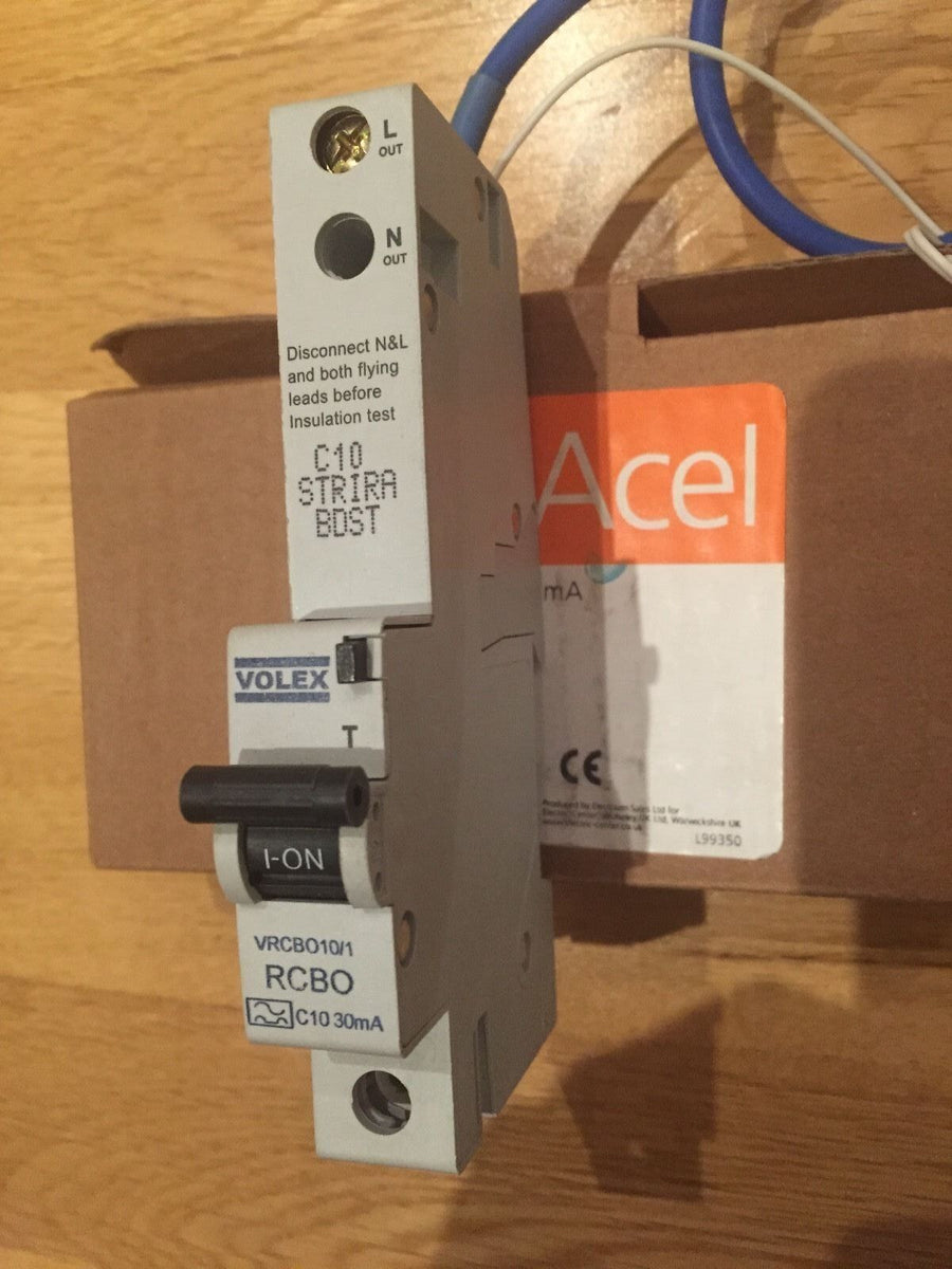 VOLEX SVRCBO10/C - 10a 30mA Type C Single Pole RCBO – PRO BREAKERS