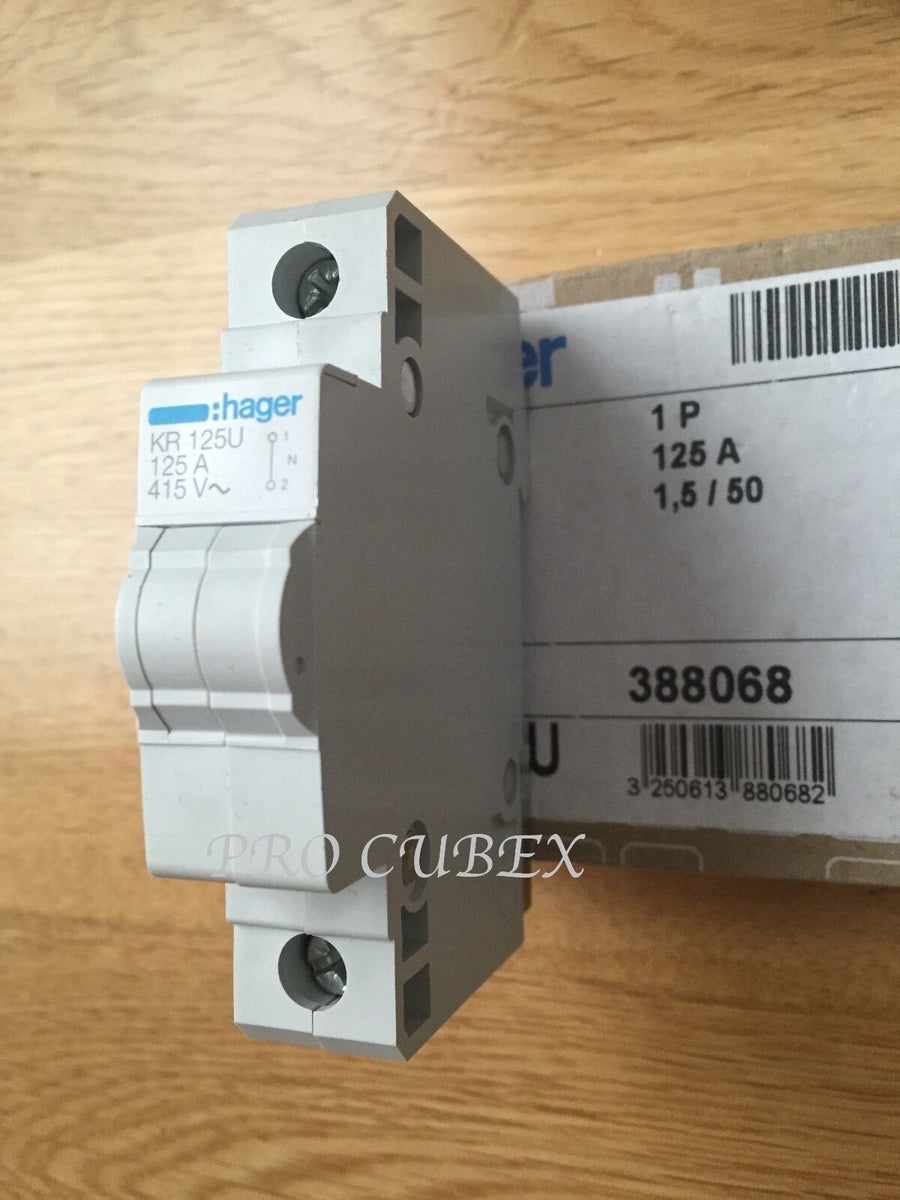 HAGER 125A KR125U TERMINAL BLOCK 1 POLE 388068 415V – PRO BREAKERS