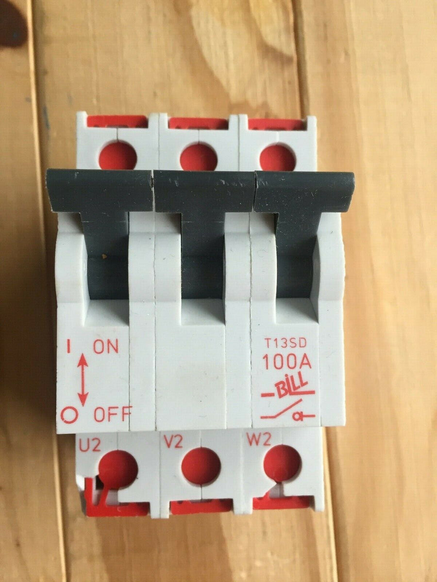 BILL 100A T13SD 3 POLE MAIN DISCONNECTOR 3 POLE EATON BILL – PRO BREAKERS