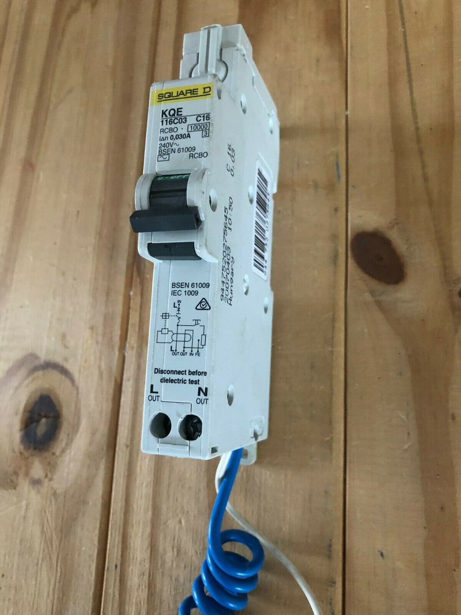 Square D RCBO 16 Amp 30mA Type C 16A KQE Qwikline KQE116C03 – PRO BREAKERS