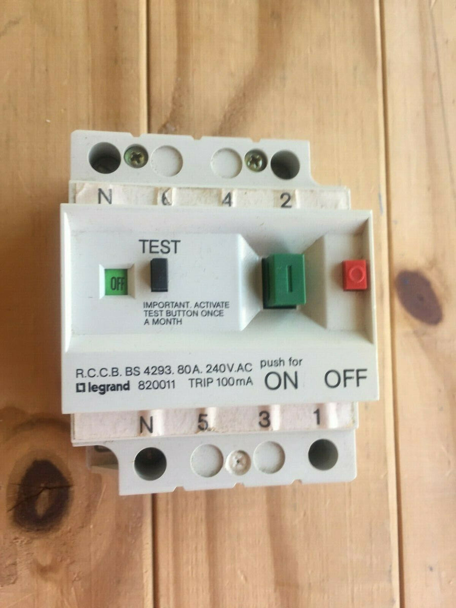 LEGRAND 80A 100MA RCCB RCD 4 POLE BS4293 240V 820011 – PRO BREAKERS