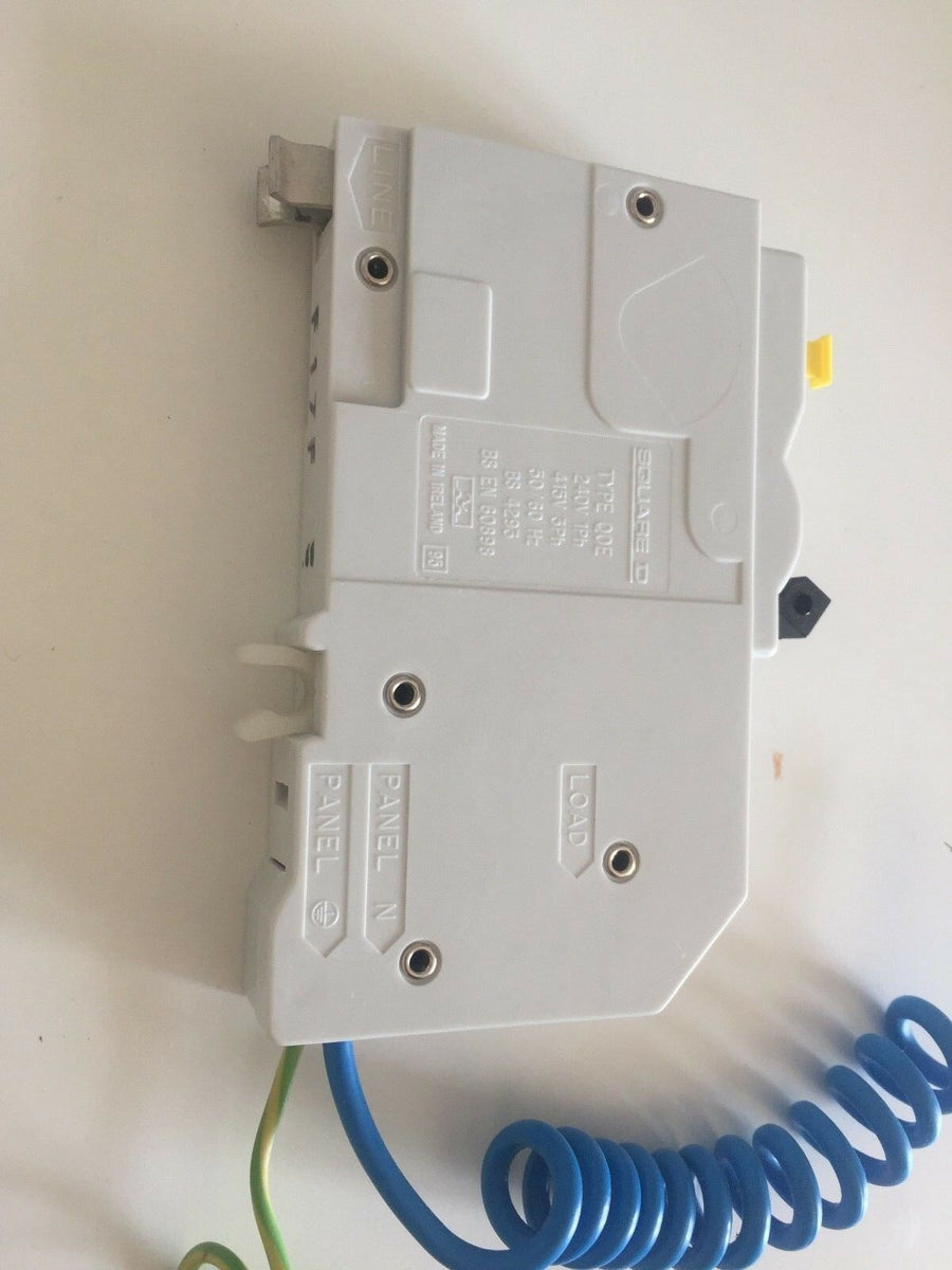 SQUARE D 16A 30MA RCBO QOE116D03 1 POLE TYPE D D16 QOE QUICKLINE, OLD ...