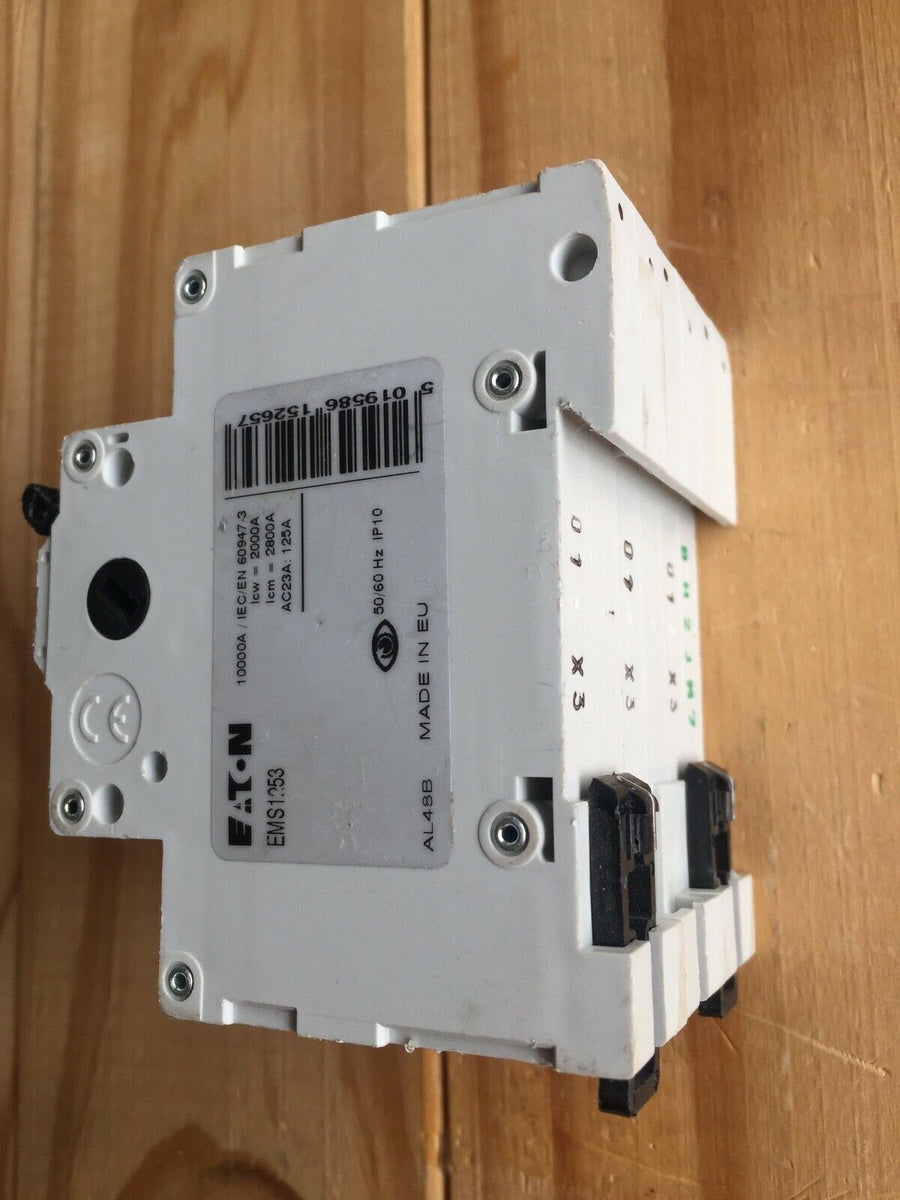 Eaton EMS1253 125A 3 Phase Main Switch Isolator memshield3 240/415v ...