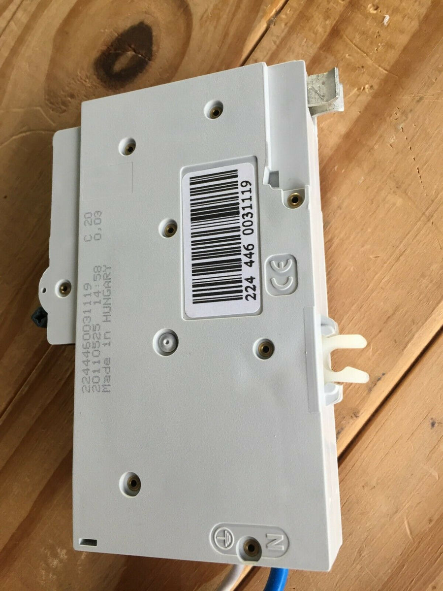Square D QOE120C03 20 Amp Type C QOE Single Pole 10kA 30mA C20 RCBO MC ...