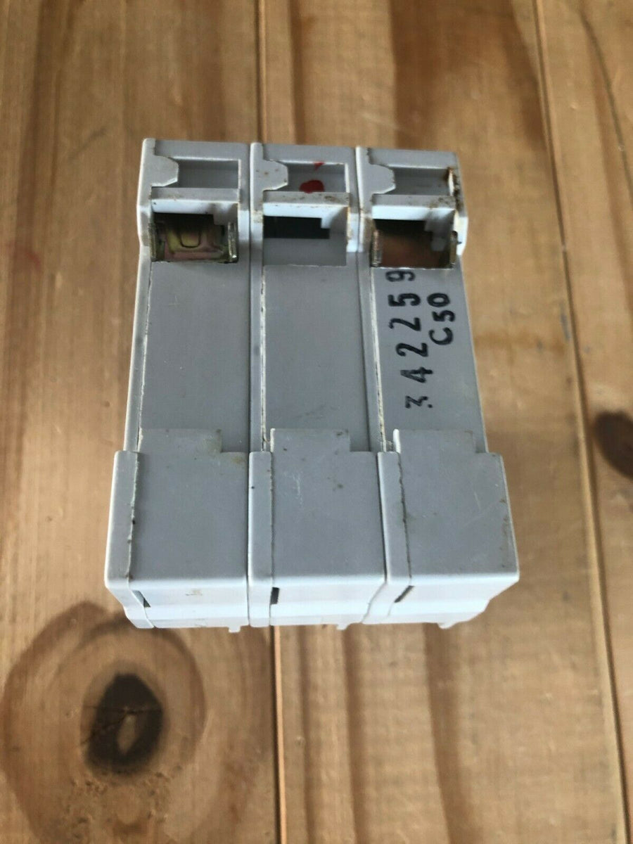 Bill MCB 50 Amp Type 3 Triple Pole 3 Phase 50A Memshield 1 503MC 503MB ...