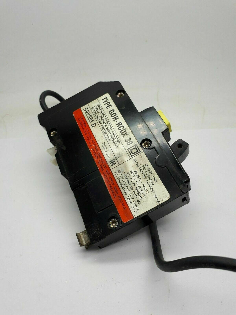 Square D QOH-RCDX30 RCBO 30Amp 30mA Type 4 Loadcentre M5 qoh130rcdx30 ...